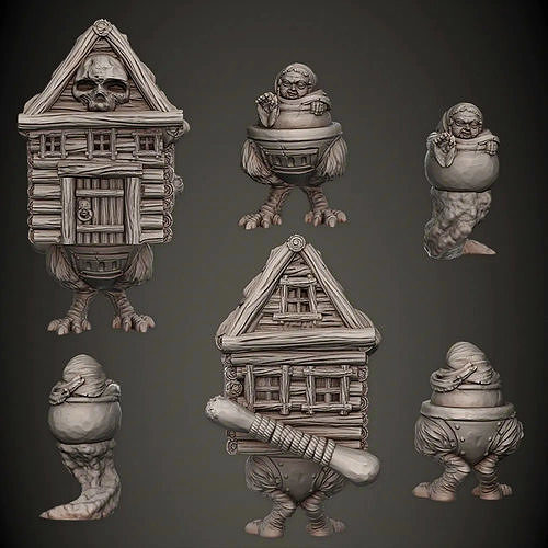 Baby Yaga --Support Free-- 3D model 3D printable | CGTrader