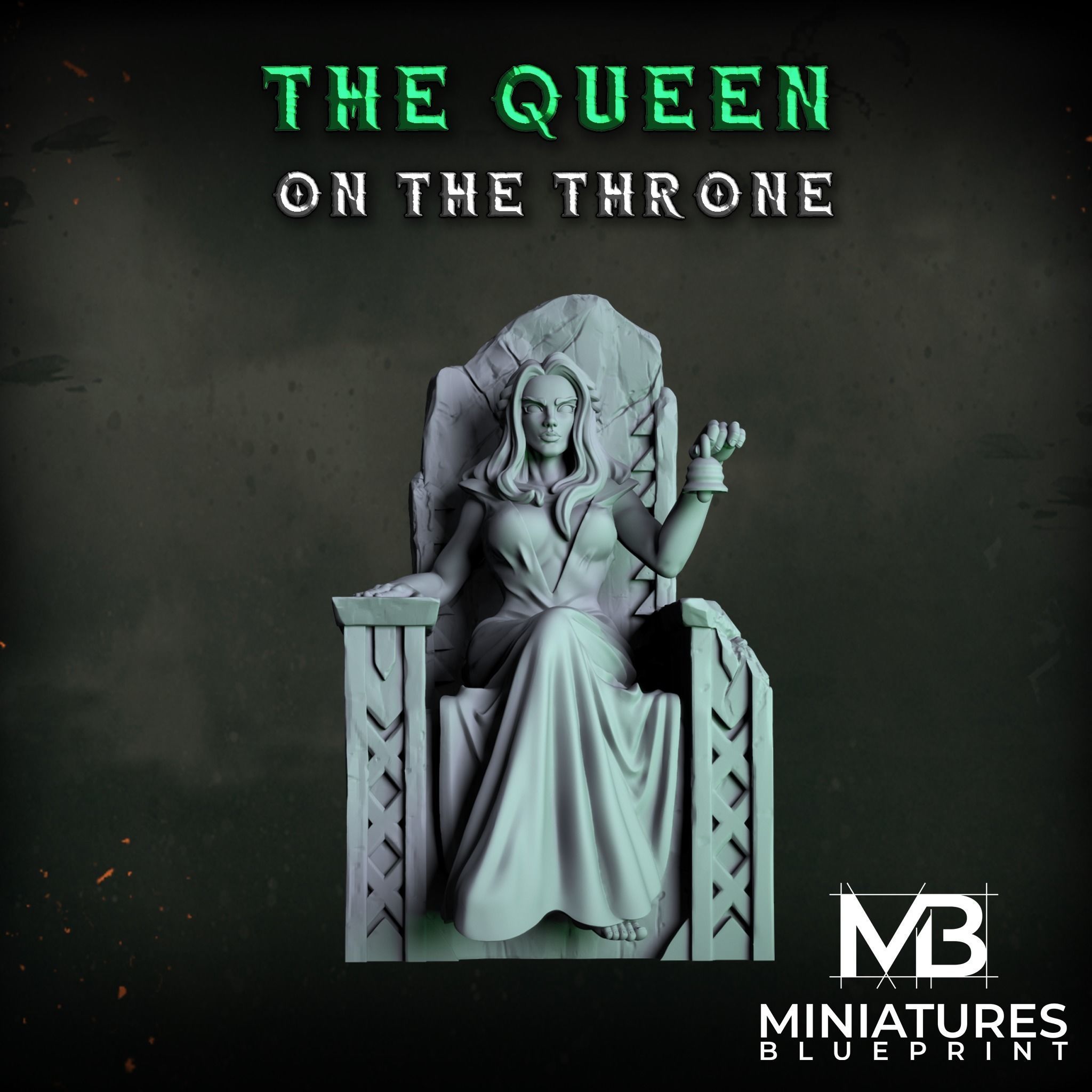 The Queen and the Thrones Guardian 3D model 3D printable | CGTrader
