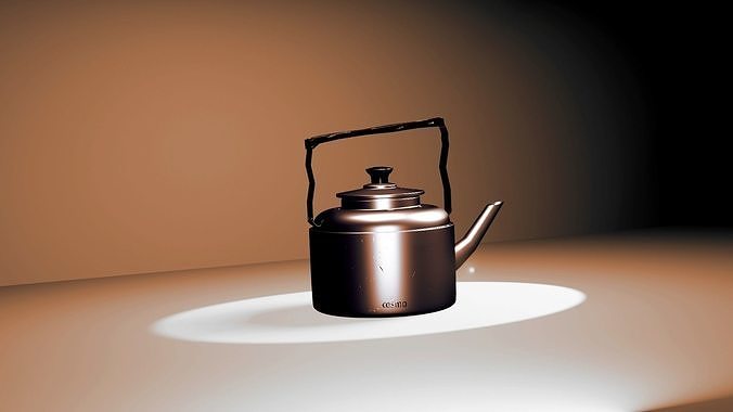KettleDTK tea kettle with light shining 3D model | CGTrader
