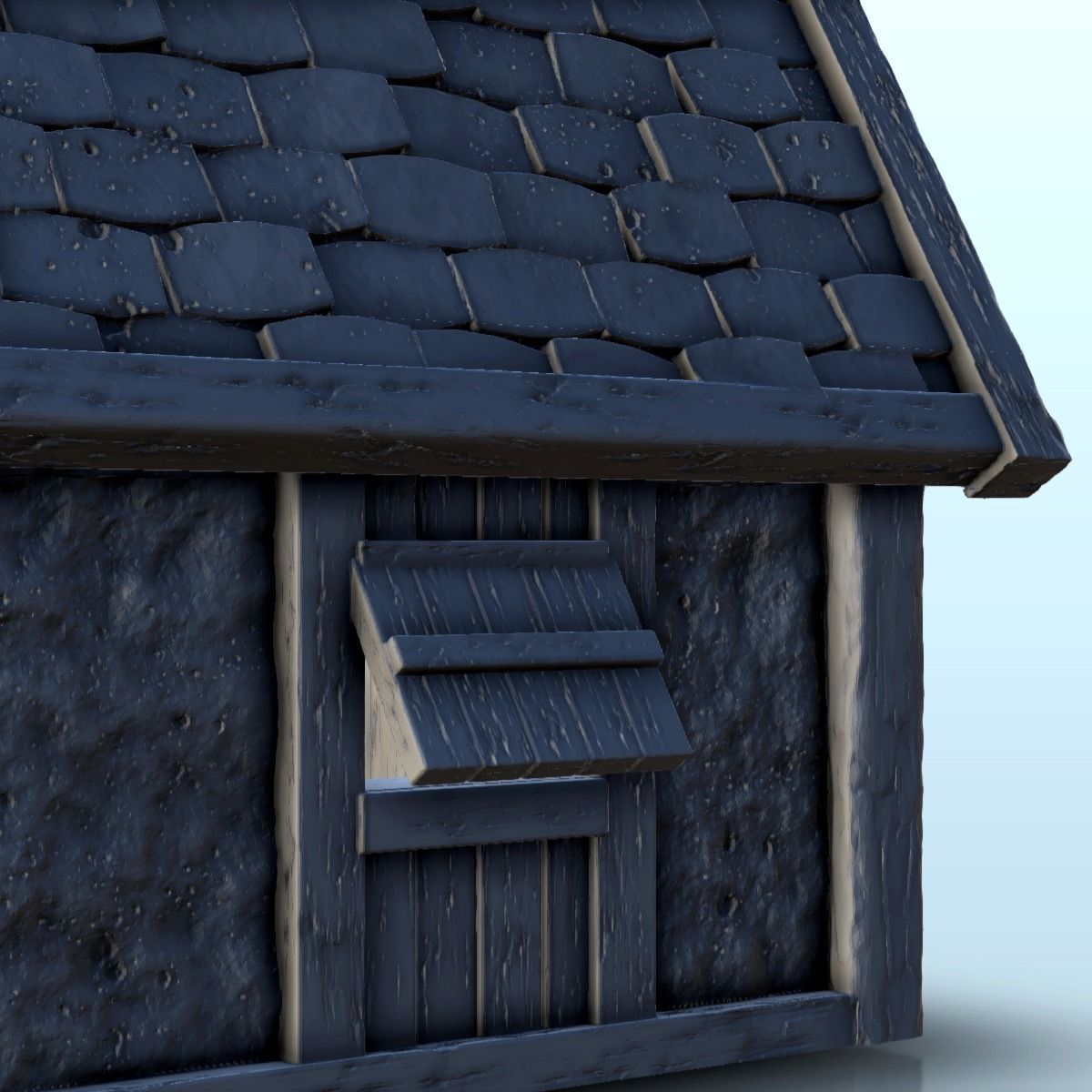 Large Viking building with floor and large door 3 3D model 3D printable ...