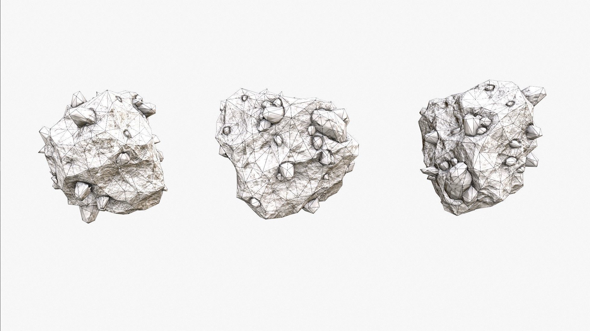 3D model Meteor Ore Gold VR / AR / low-poly | CGTrader