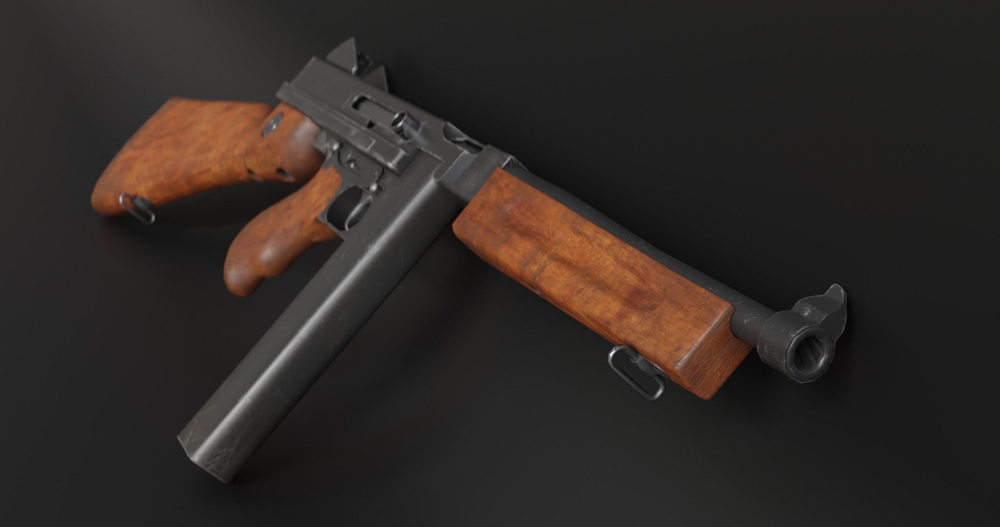 Thompson M1A1 3D model | CGTrader