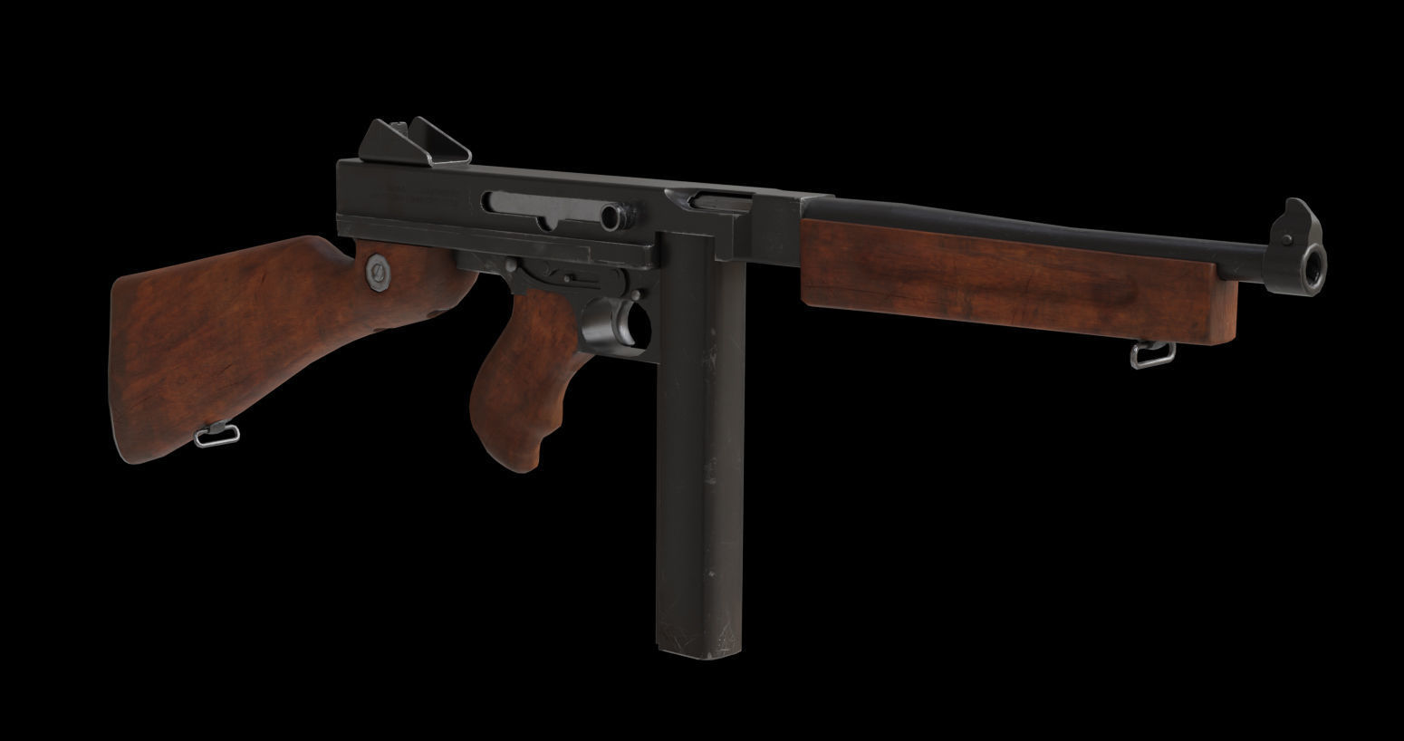 Thompson M1A1 3D model | CGTrader