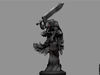 BERSERK GUTS ON EDGE FANTASY ANIME SWORD CHARACTER 3D model 3D ...