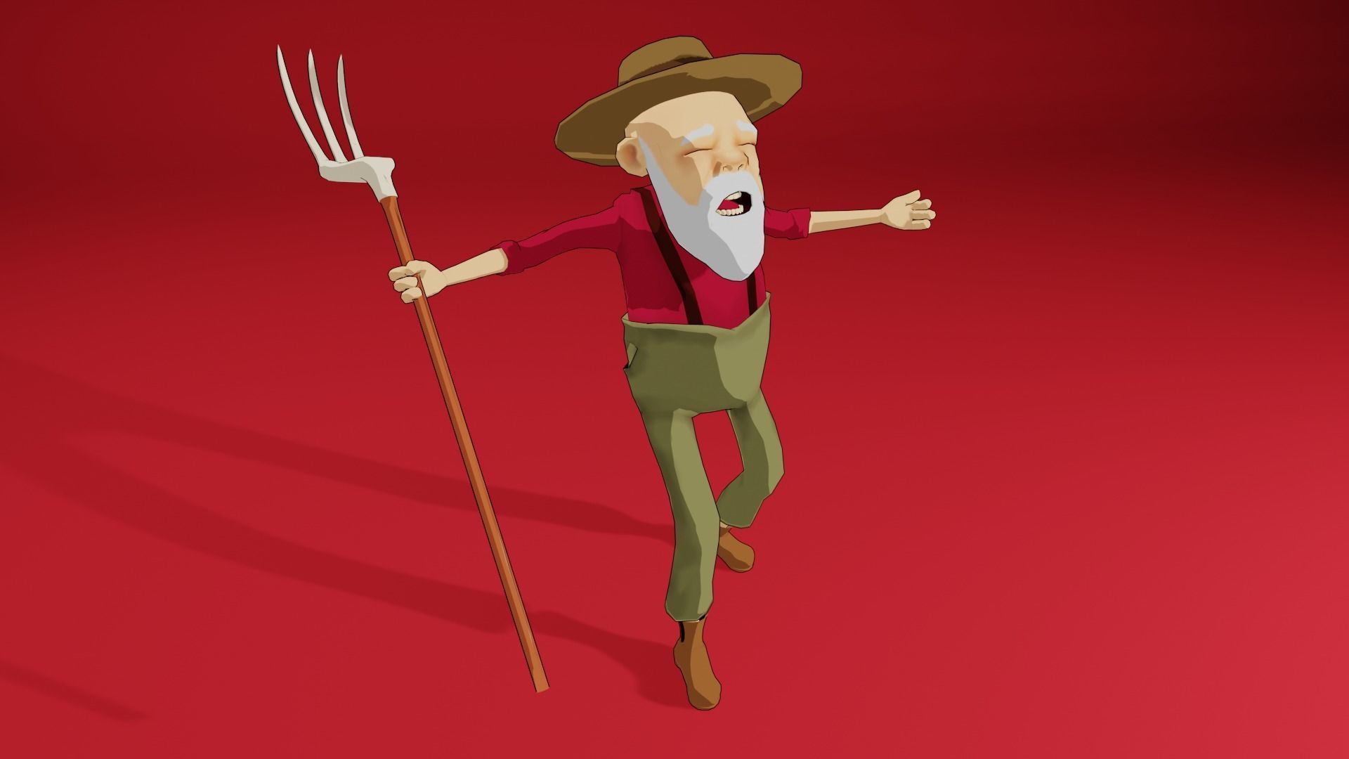 3D model Character - Old man VR / AR / low-poly | CGTrader