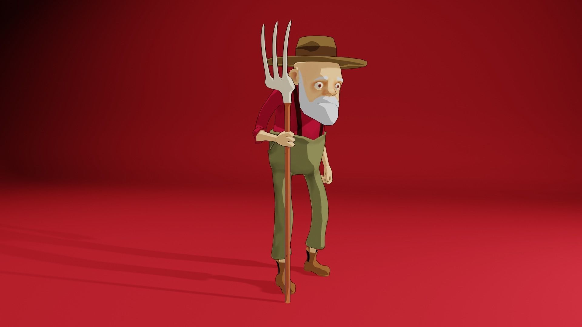 3D model Character - Old man VR / AR / low-poly | CGTrader