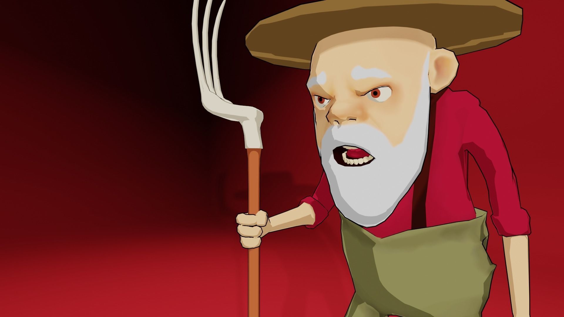 3D model Character - Old man VR / AR / low-poly | CGTrader