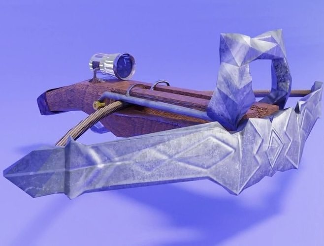 3D model CrossBow VR / AR / low-poly | CGTrader