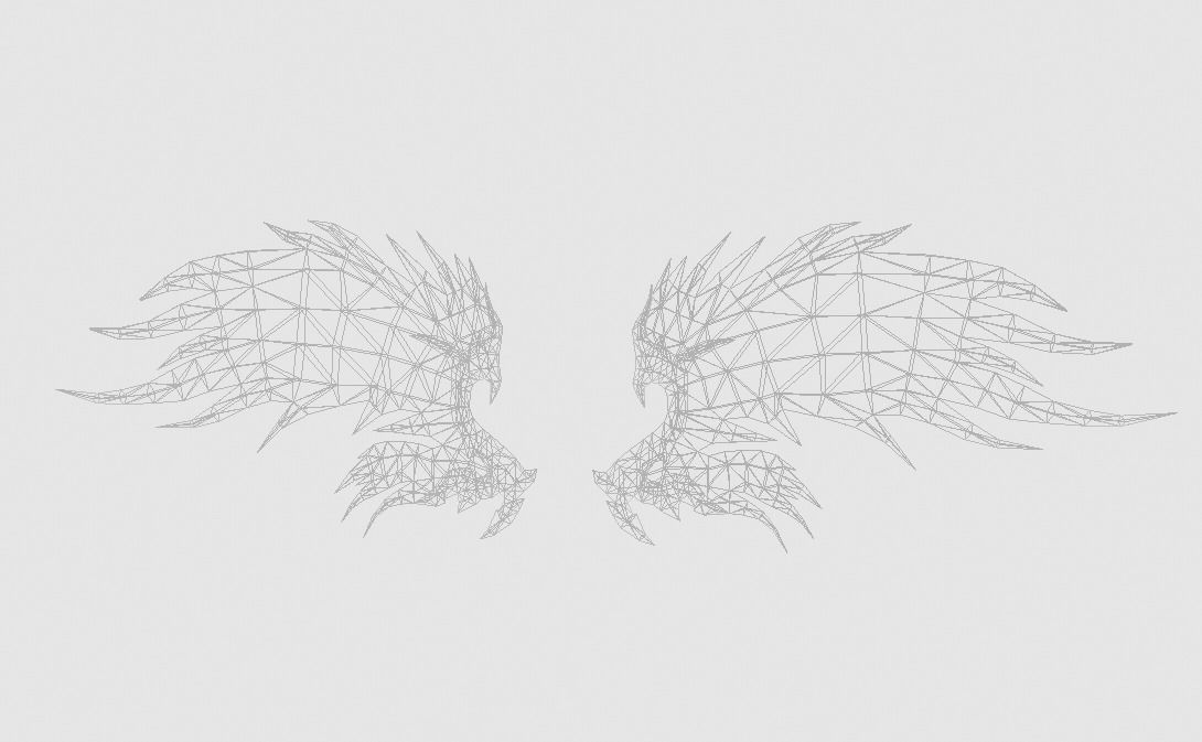 3D model Futuristic Wing VR / AR / low-poly | CGTrader