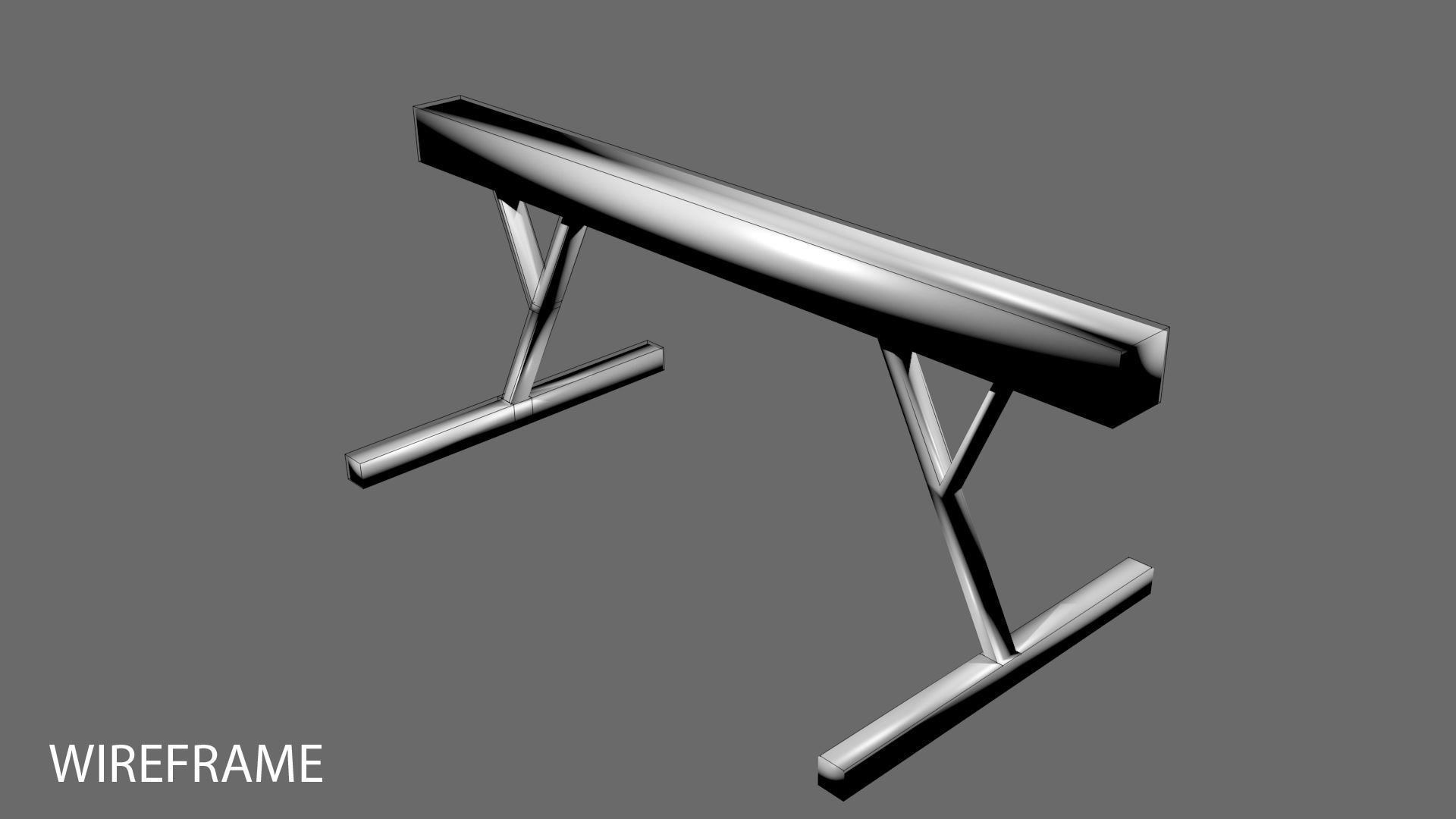 Gymnastics Equipment - Balance Beam 3D model | CGTrader