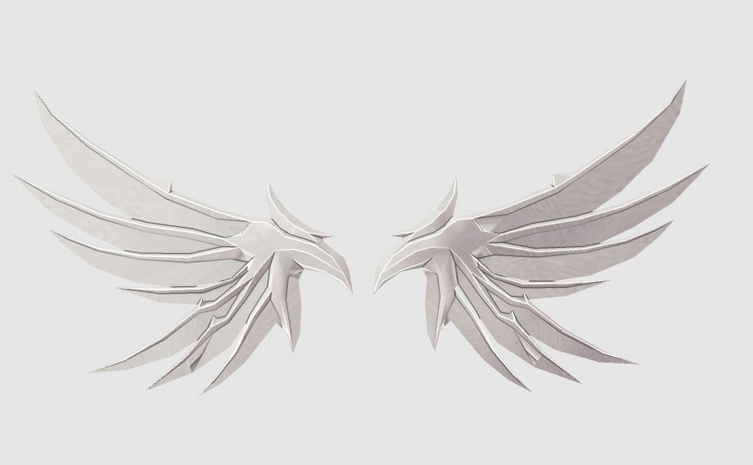 3D model Futuristic Wing VR / AR / low-poly | CGTrader