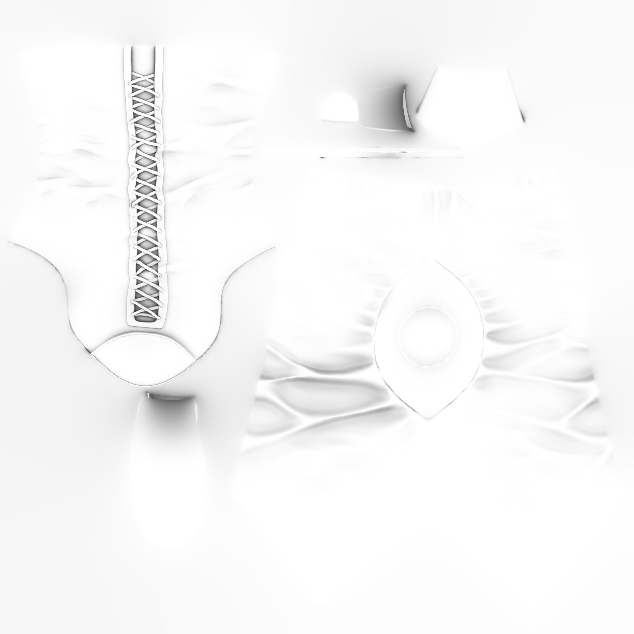 3D model Medieval Knights High Heel Thigh Boots With Knee Guard VR / AR ...