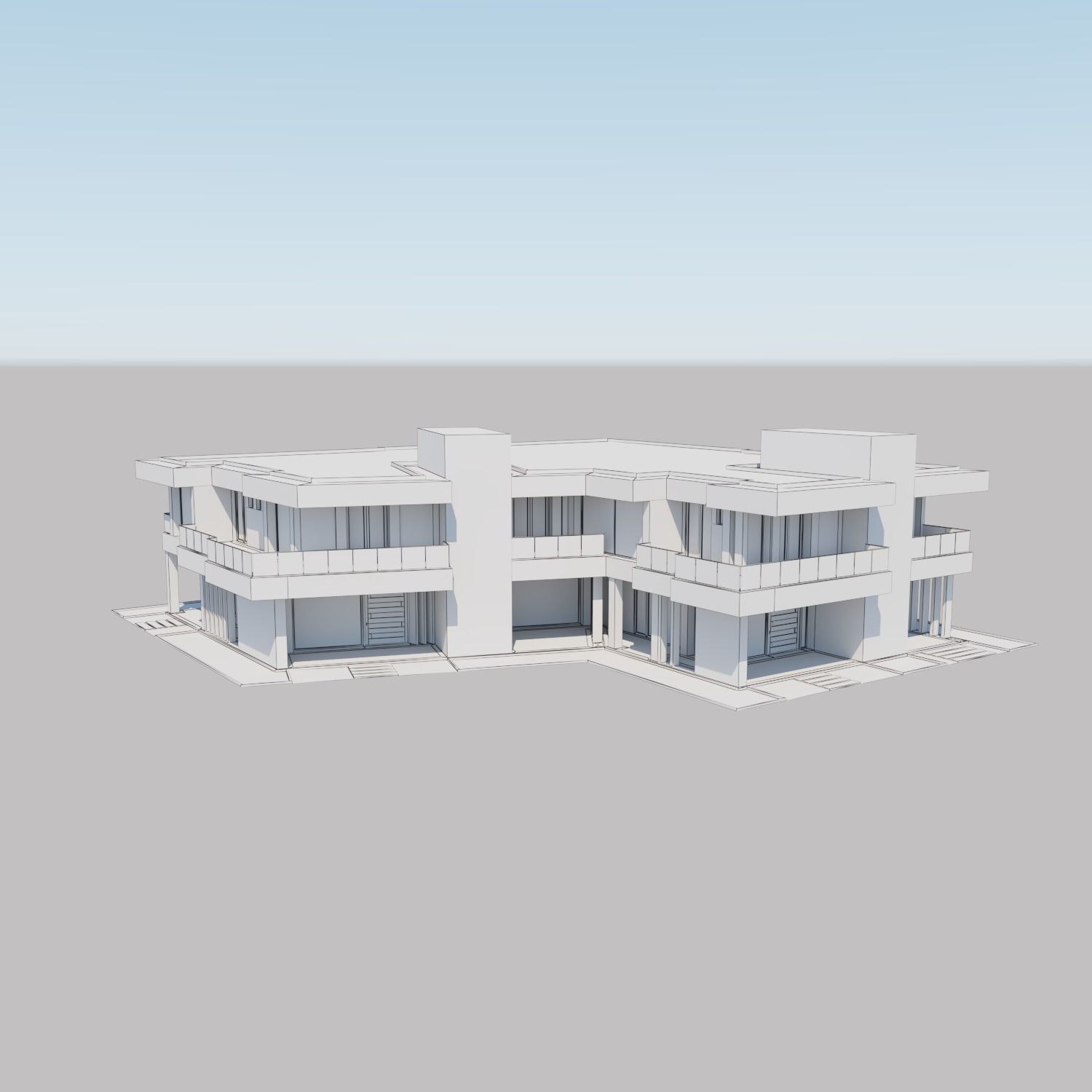 3D model Contemporary House 11 by THREEDEE INC VR / AR / low-poly | CGTrader