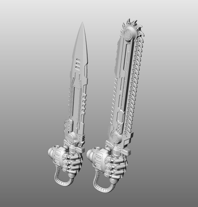 Project Quixote-28mm Presupported Dieselpunk Modular Mech Kit 3D model ...
