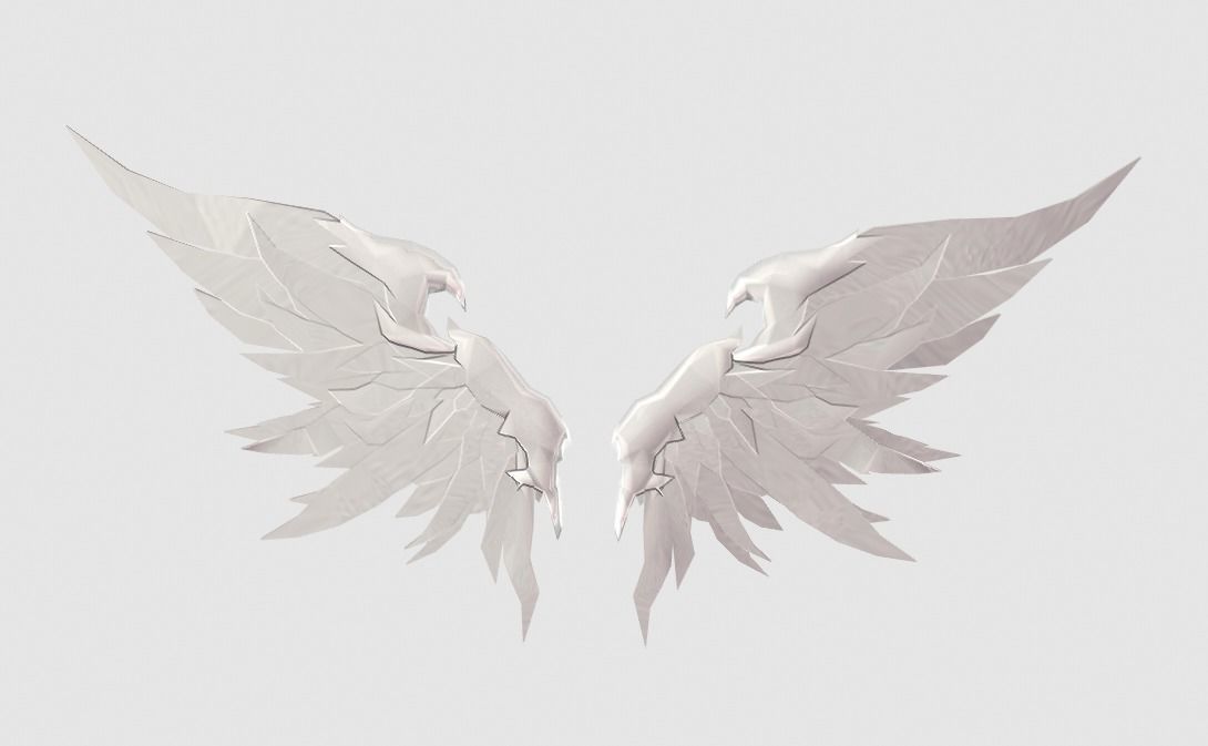 3D model Futuristic Wing VR / AR / low-poly | CGTrader