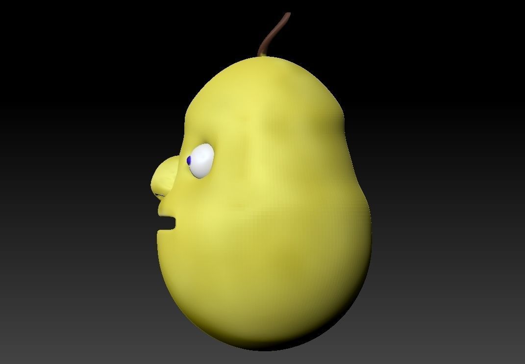 3D model Pear character VR / AR / low-poly | CGTrader