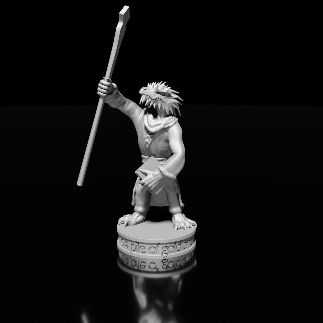 Reptilian Humanoids miniature set 3D model 3D printable | CGTrader