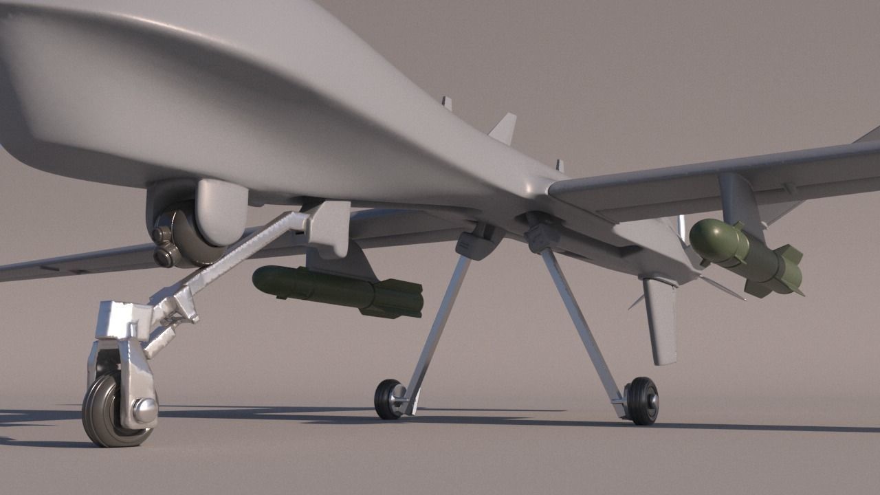 Predator UAV for 3Dprint 3D model 3D printable | CGTrader