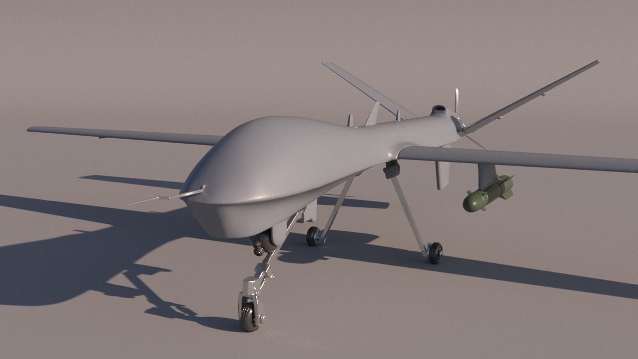 Predator UAV for 3Dprint 3D model 3D printable | CGTrader