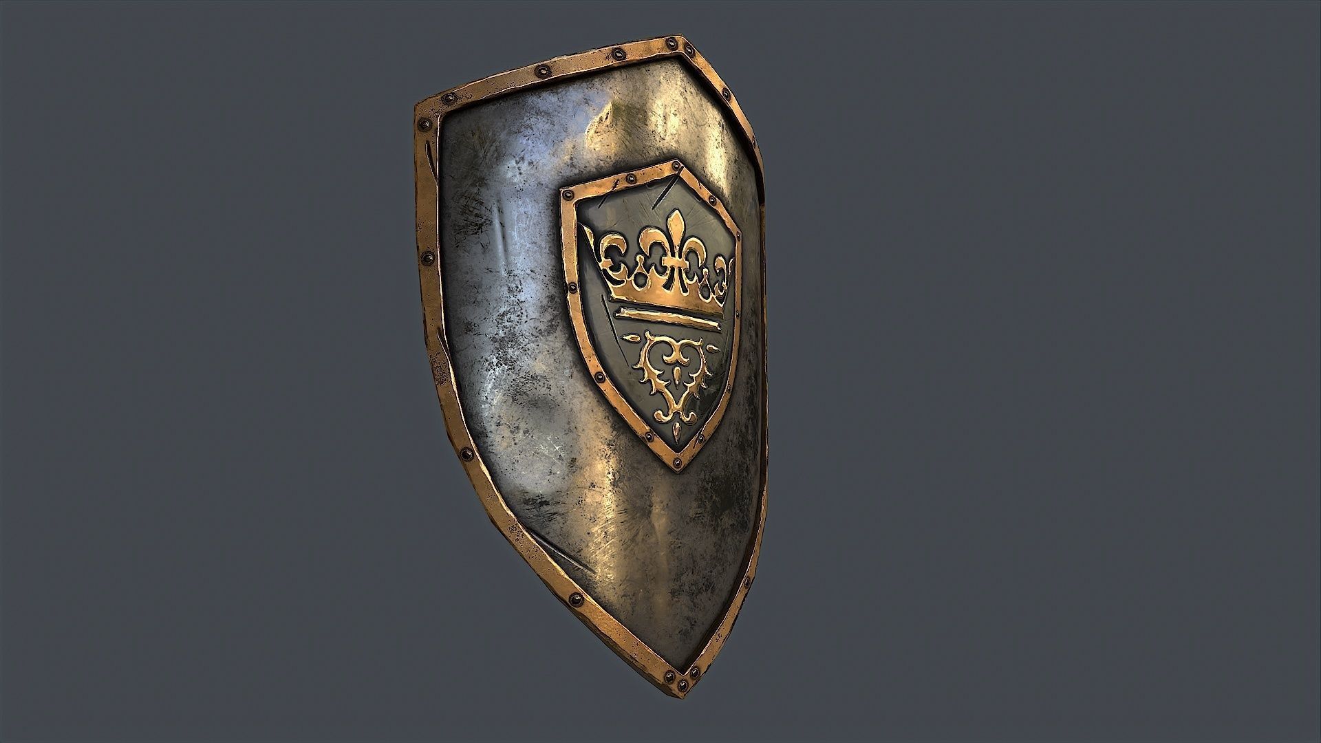 3D model King Shield PBR VR / AR / low-poly | CGTrader