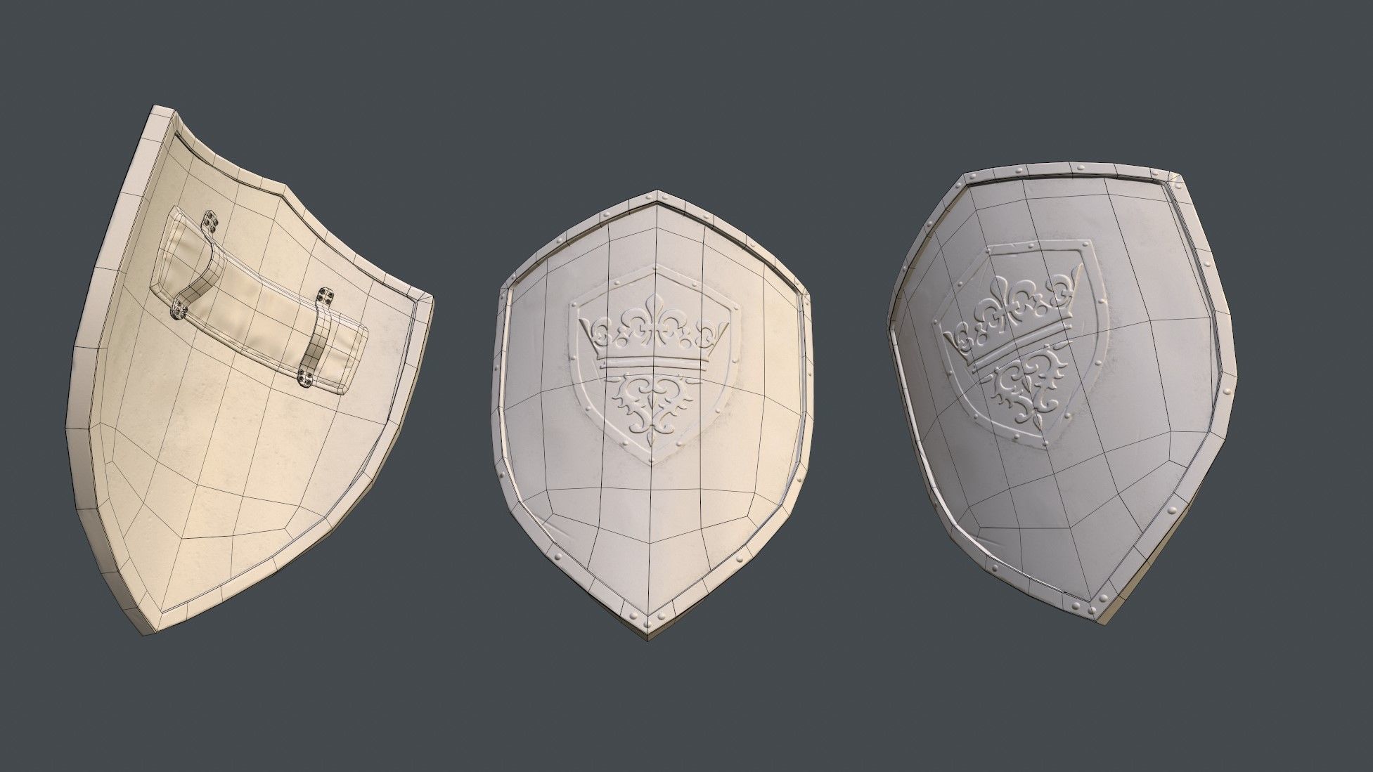 3D model King Shield PBR VR / AR / low-poly | CGTrader