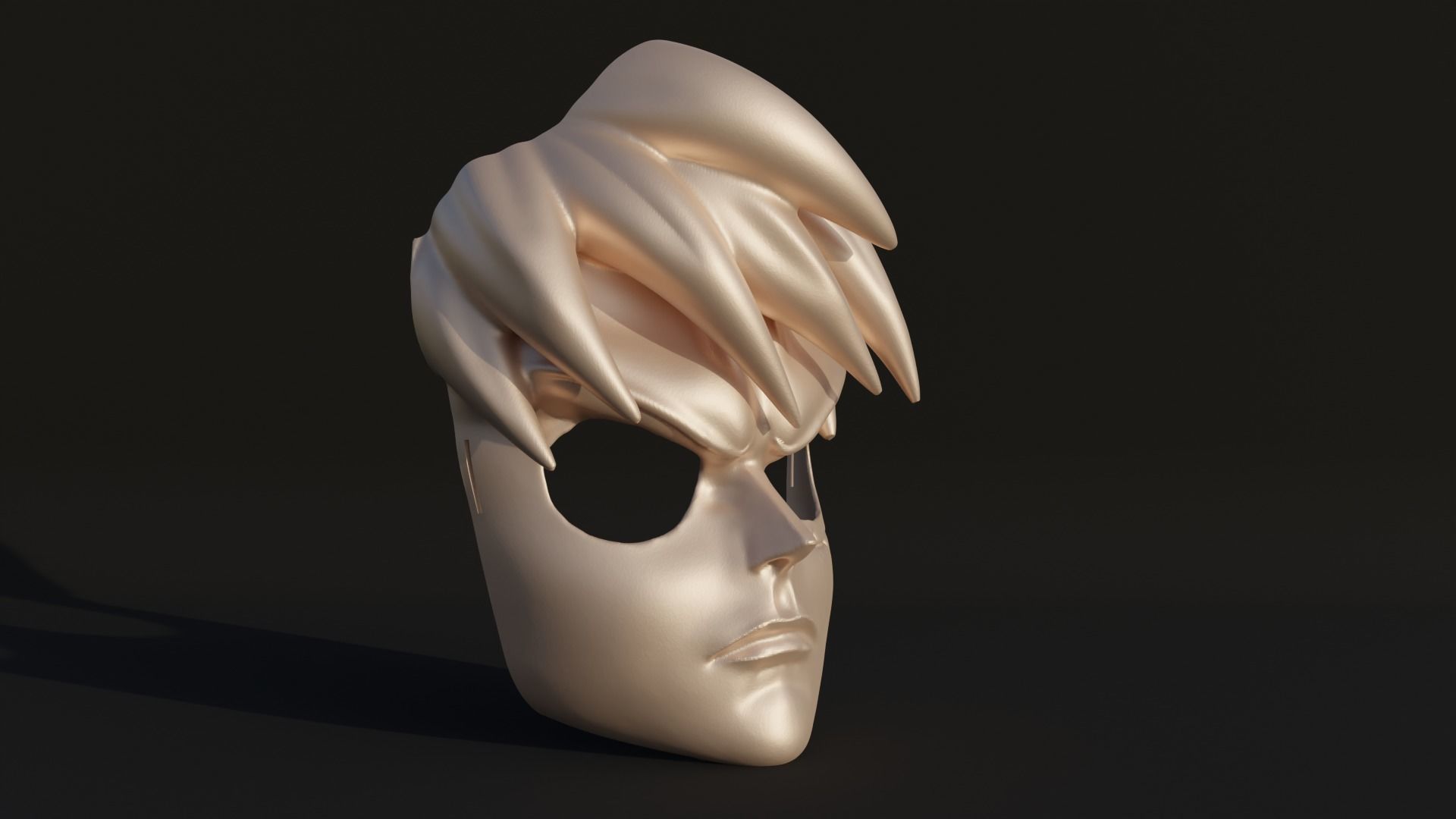 Monkey D Luffy Cosplay Face Mask 3D model 3D printable | CGTrader