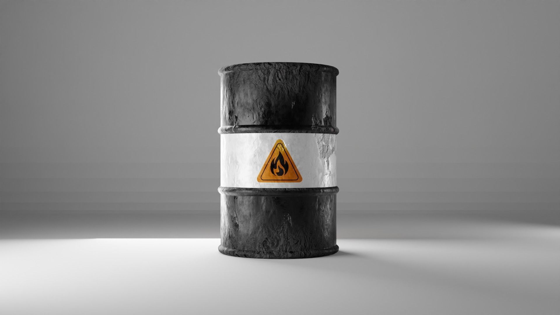 3D model Oil Barrel Game Ready model Realistic Low Poly Mesh VR / AR ...