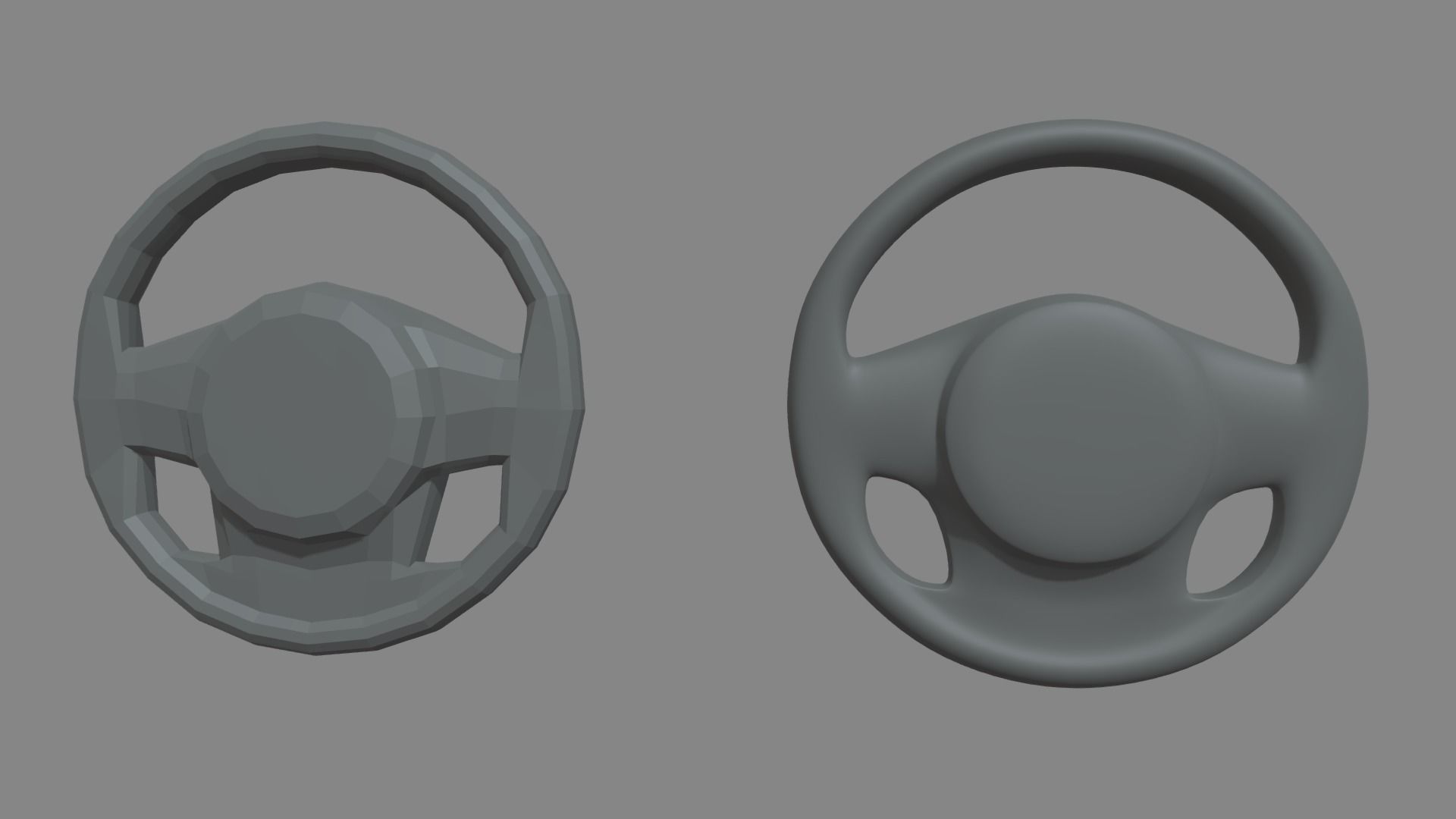 3D model Steering Wheel Car Custom VR / AR / low-poly | CGTrader