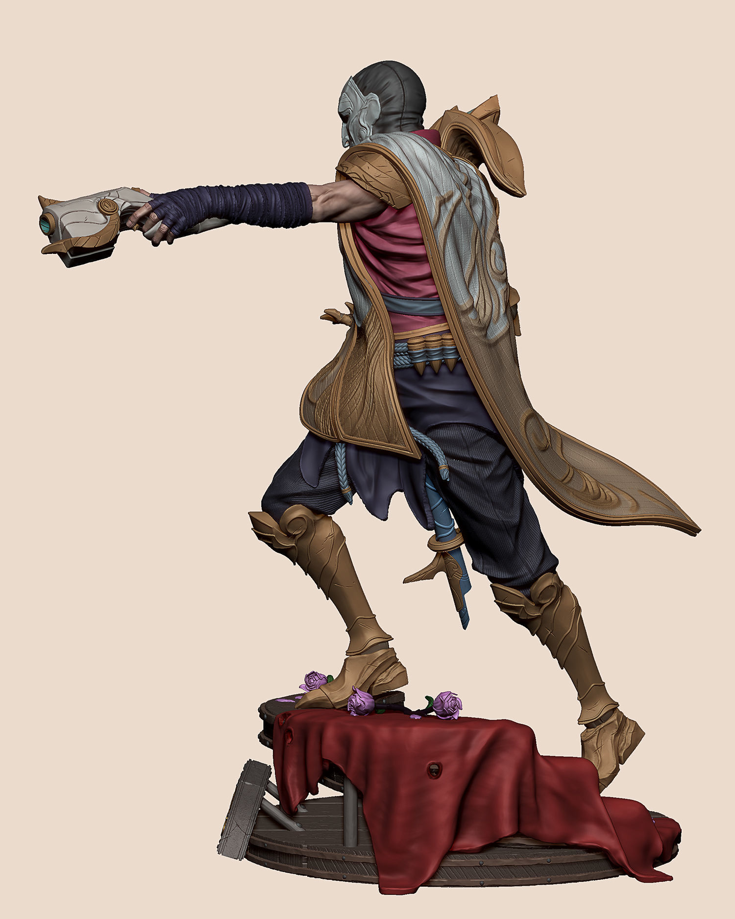 Jhin League of Legends statue 3D model 3D printable | CGTrader