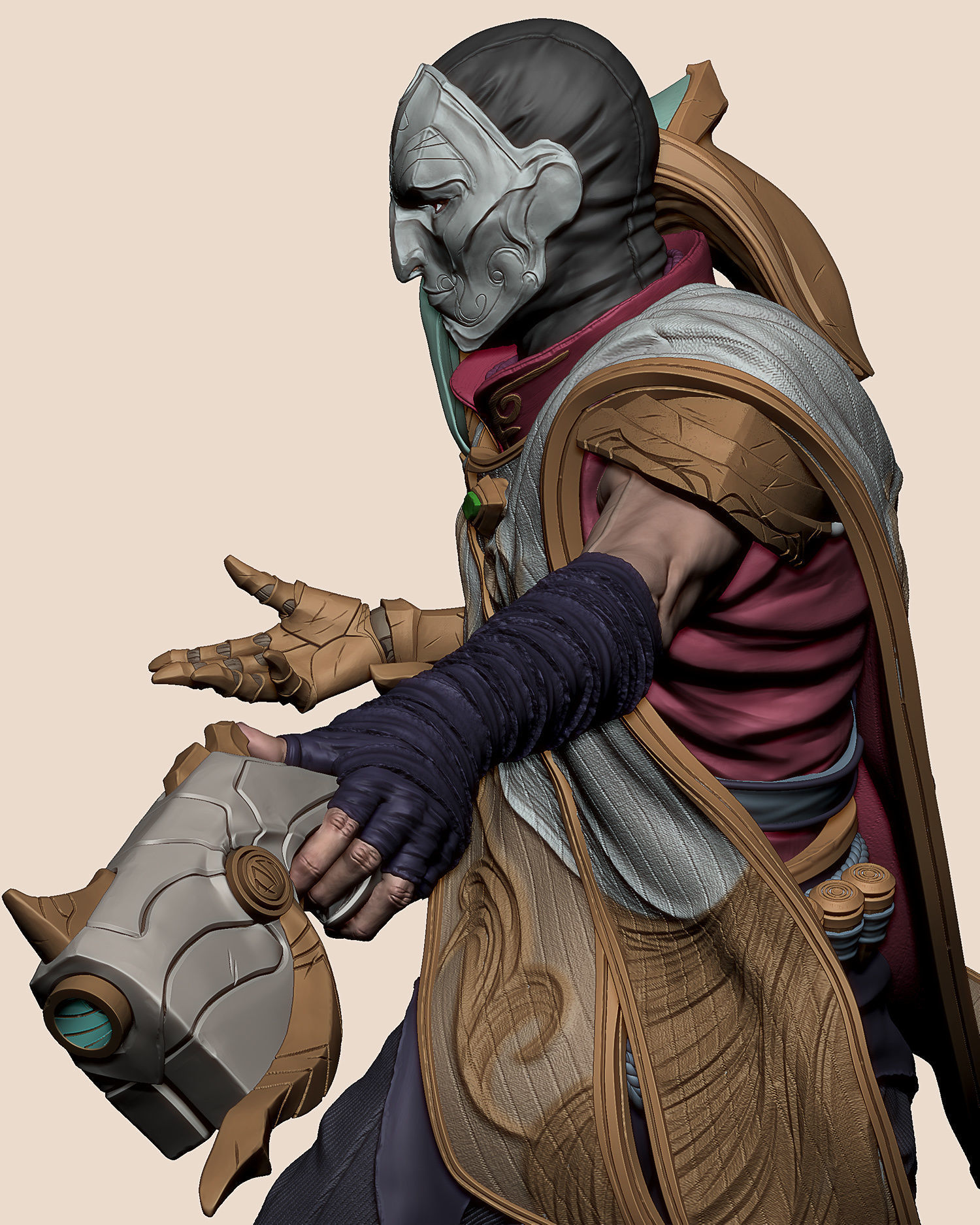 Jhin League of Legends statue 3D model 3D printable | CGTrader