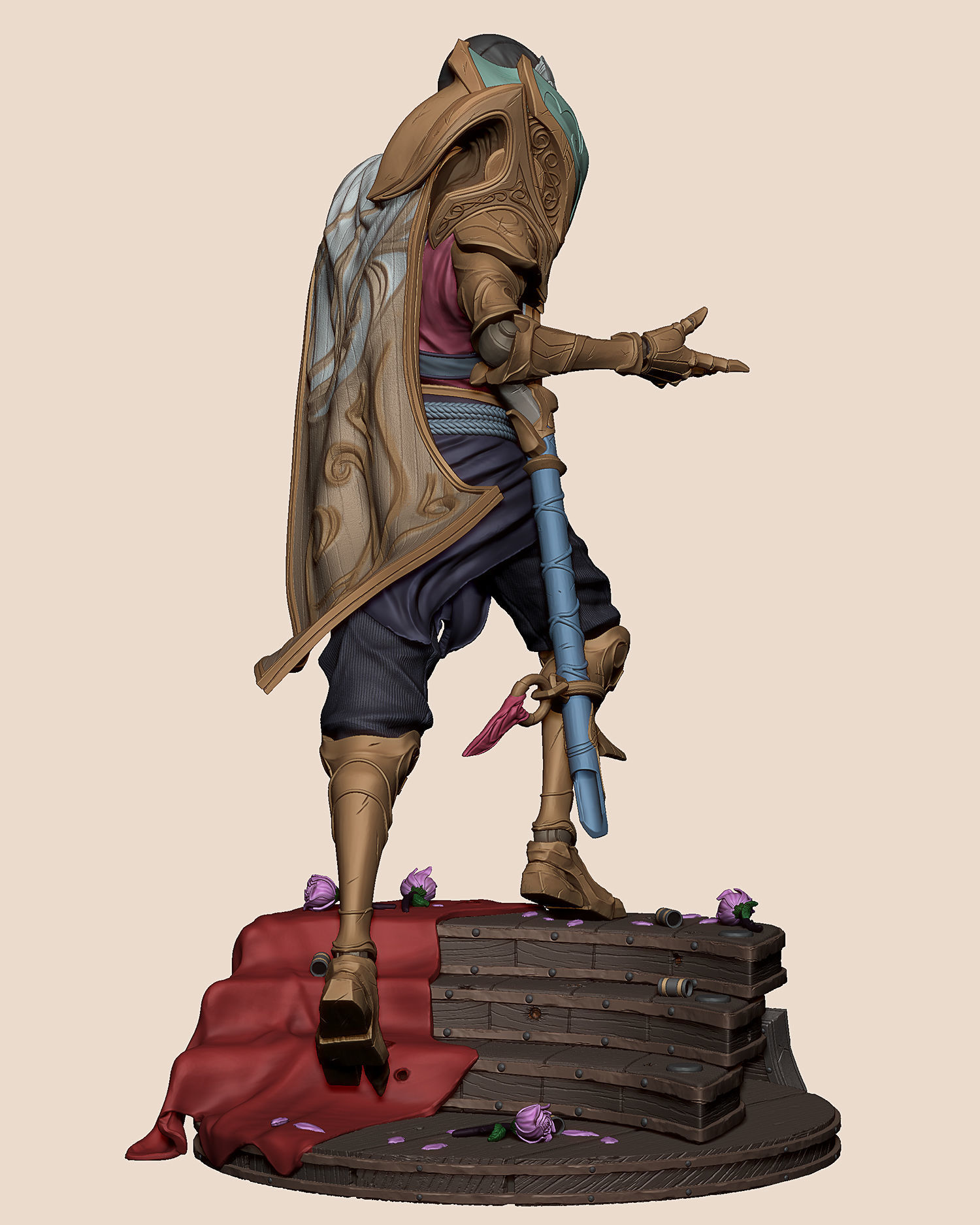 Jhin League of Legends statue 3D model 3D printable | CGTrader