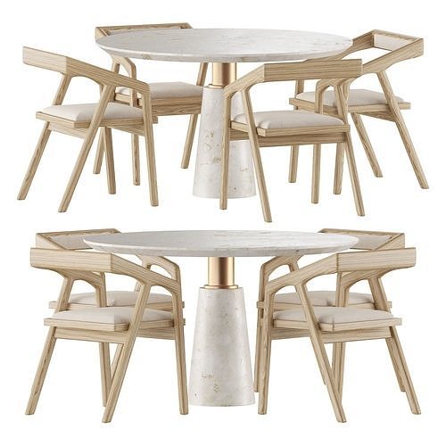 Dining set by Kursicafe 3D model | CGTrader