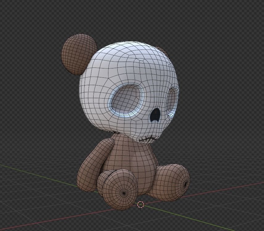3D model Skull Teddy Bear - Ngchipv VR / AR / low-poly | CGTrader