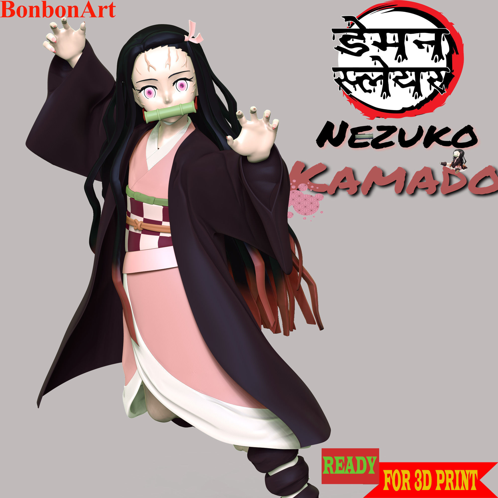 Nezuko - Demon Slayer Hinokami Chronicles 3D model 3D printable | CGTrader