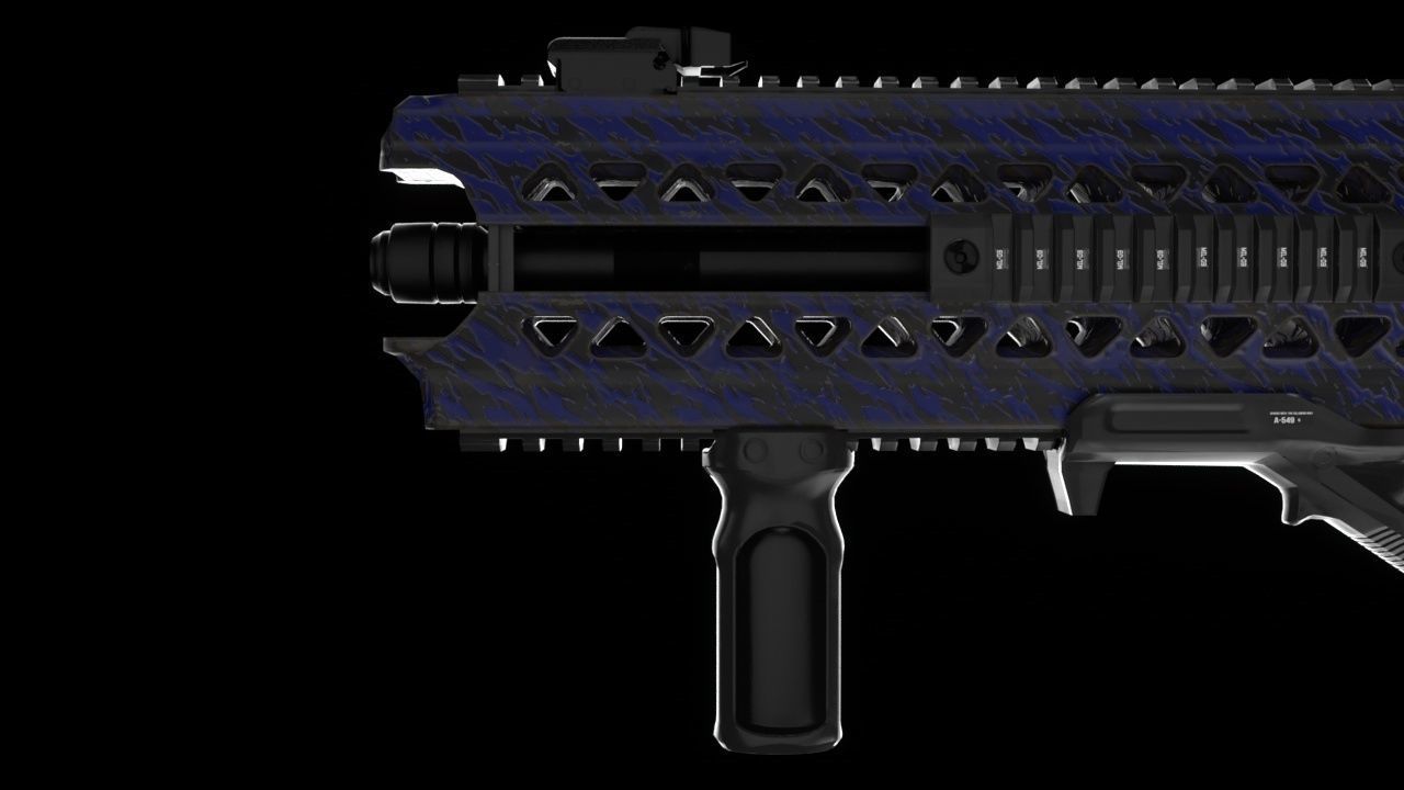 FN M29 purple Infantry Rifle 3D model | CGTrader