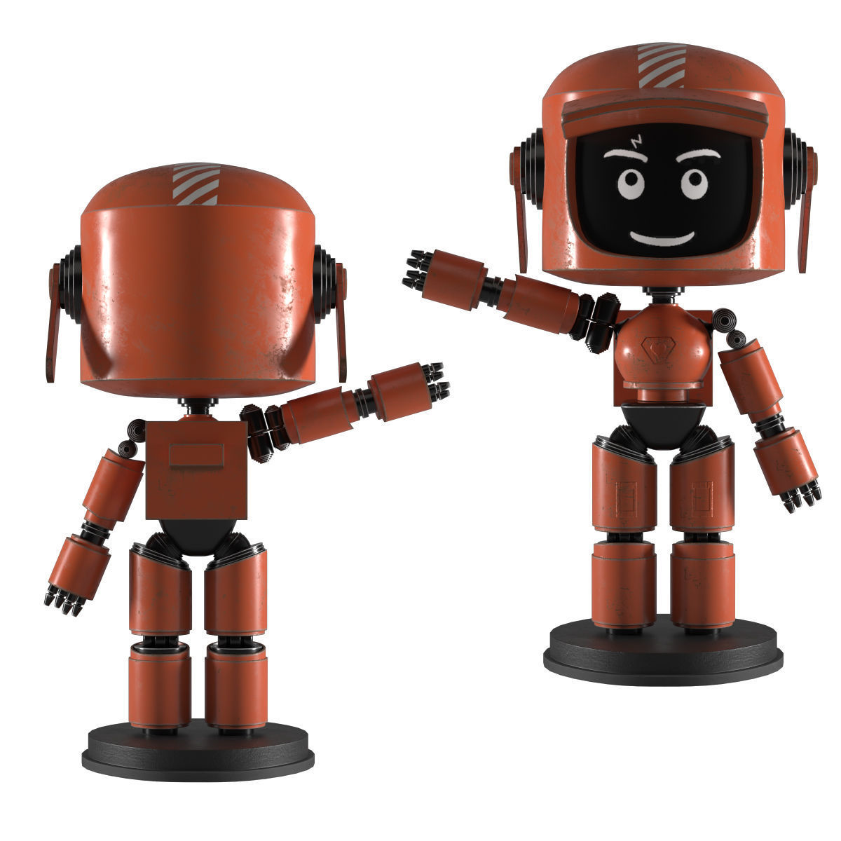 Love and death Robots 3D model | CGTrader