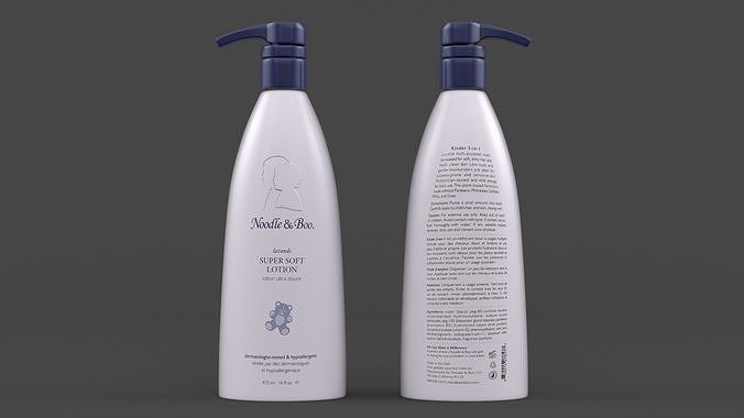 Lotion bottle of shampoo 3D model | CGTrader