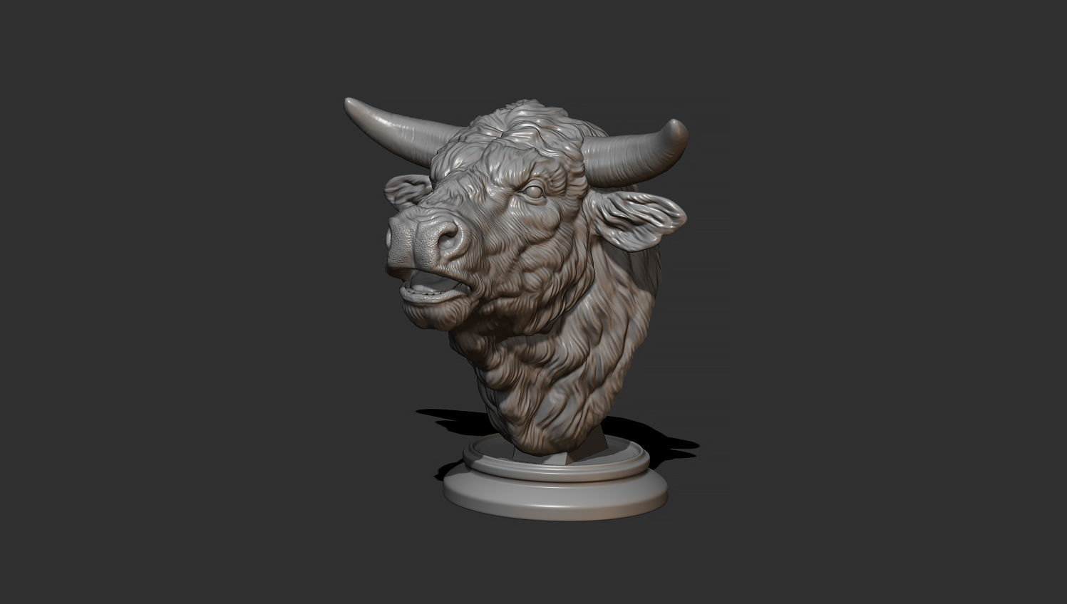 Bull bellows 3D model 3D printable | CGTrader