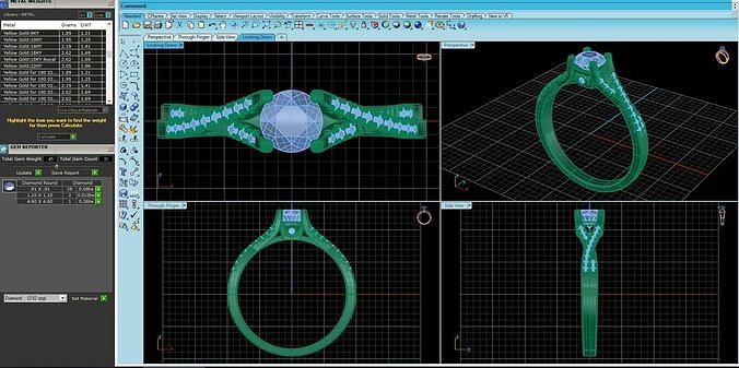 engagement ring 3D model 3D printable | CGTrader