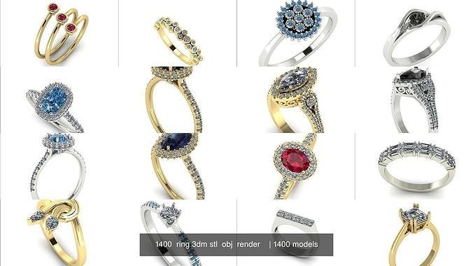 1400 ring 3dm stl obj render 3D Model Collection | CGTrader