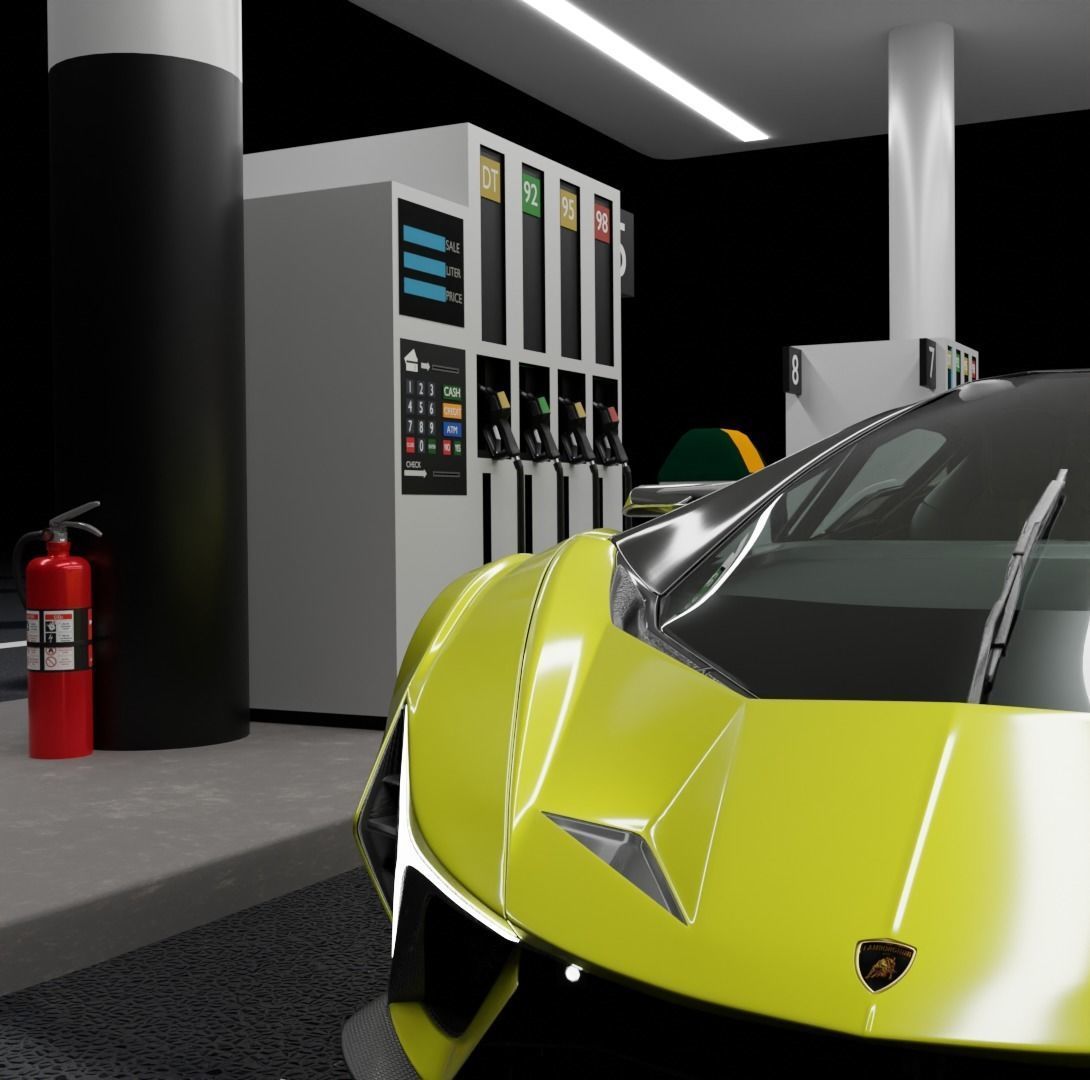 3D model Gas pump and Fuel pump VR / AR / low-poly | CGTrader
