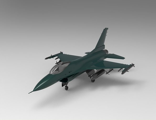 F16 Fighting Falcon 3D model 3D printable | CGTrader
