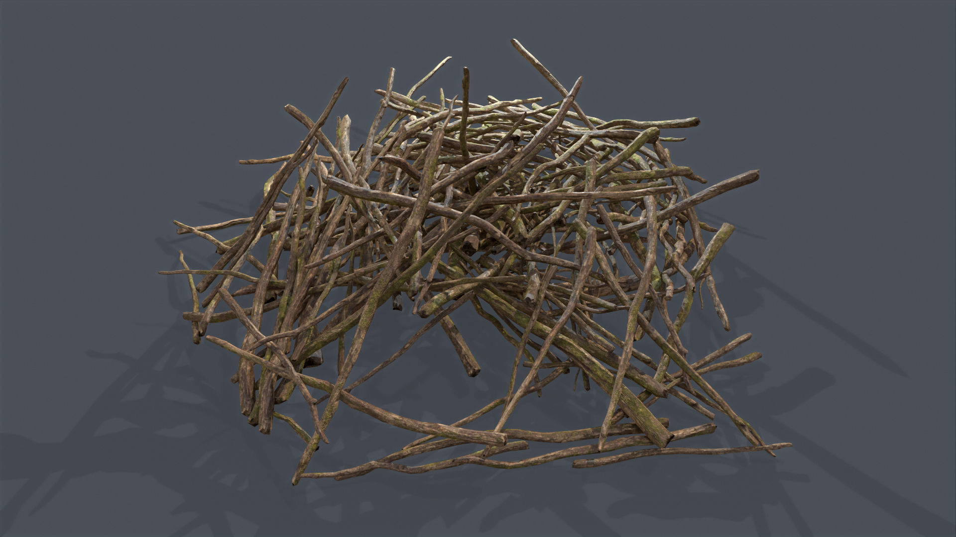 3D model Pile of branches VR / AR / low-poly | CGTrader