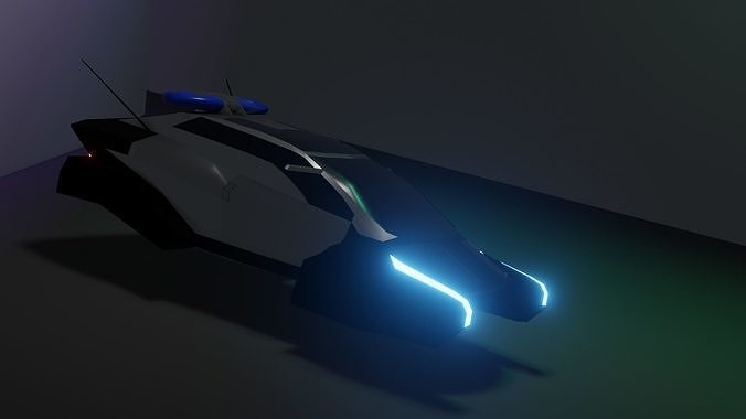 Car concept police 3D model | CGTrader