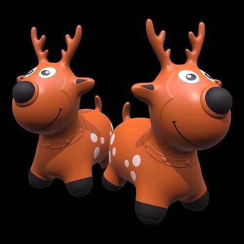 3D model Jumping Deer VR / AR / low-poly | CGTrader