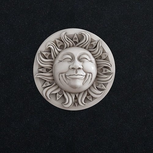 Sun Pendant 3D model 3D printable | CGTrader