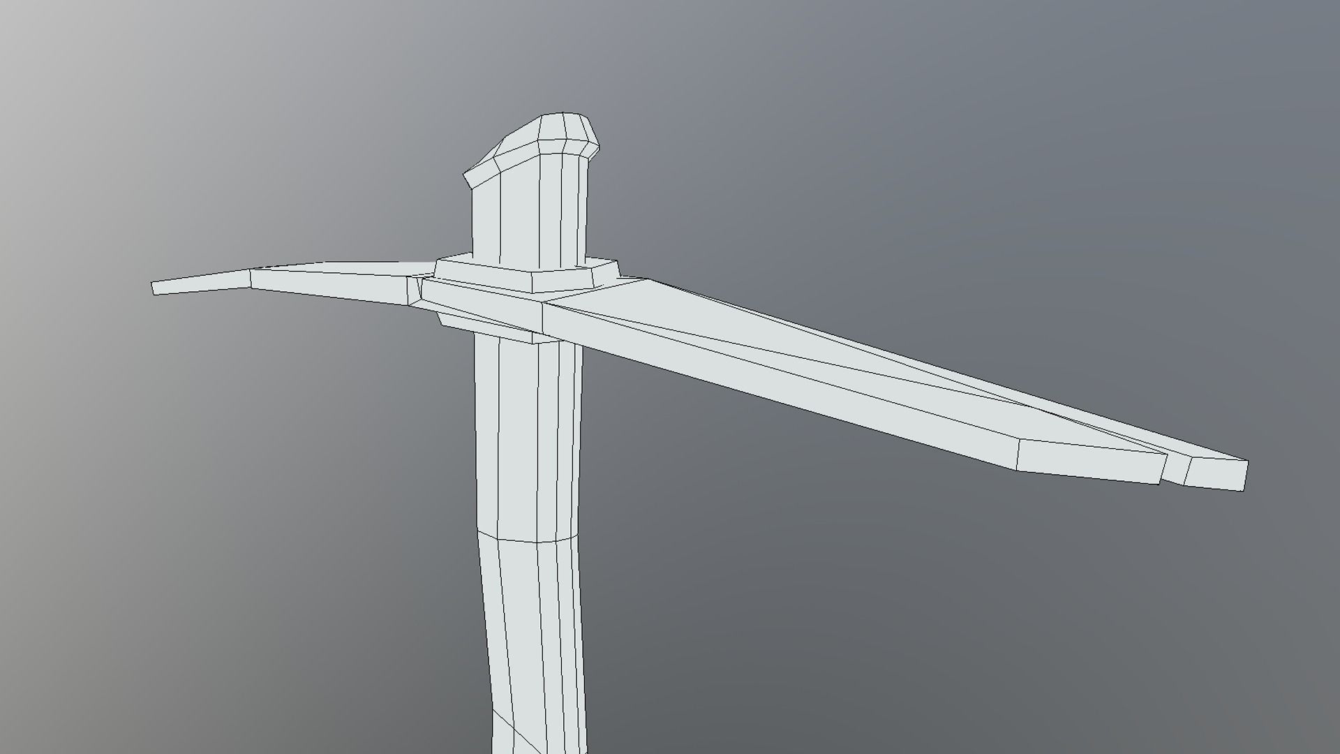 3D model Pickaxe Wood VR / AR / low-poly | CGTrader