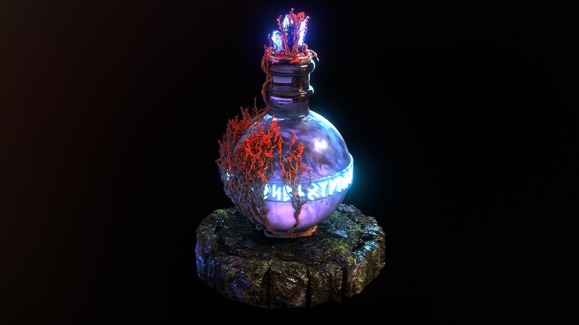 3D model Magic potion VR / AR / low-poly | CGTrader