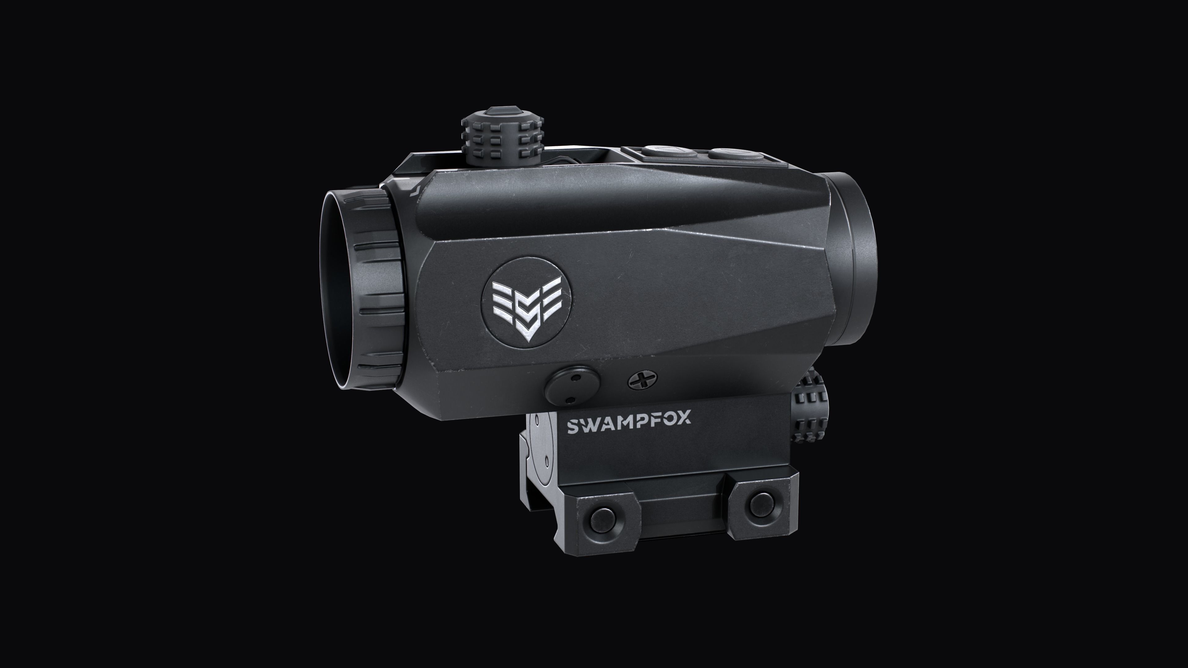 3D model SwampFox Trihawk Tactical Prism Scope VR / AR / low-poly ...