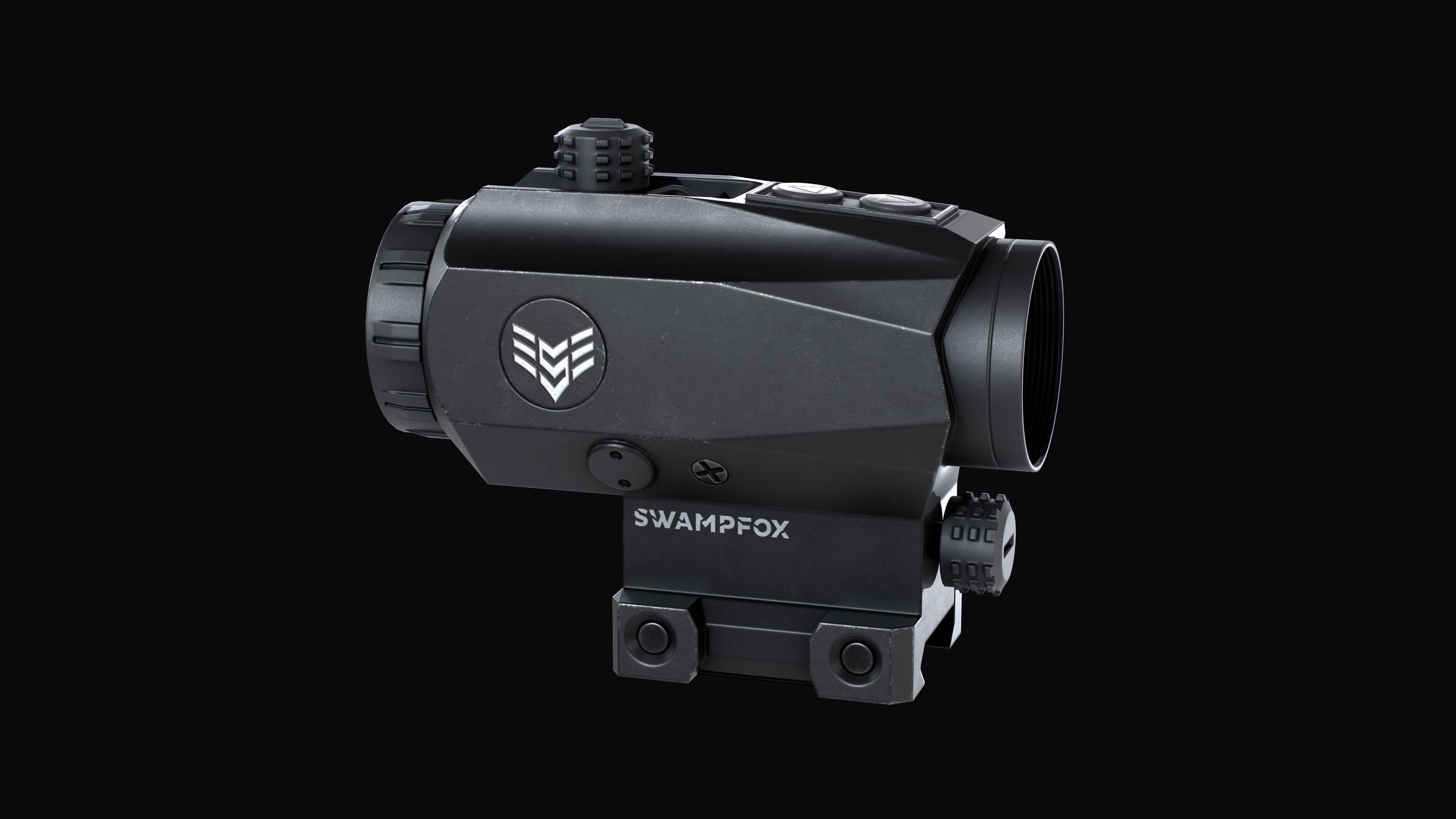 3D model SwampFox Trihawk Tactical Prism Scope VR / AR / low-poly ...